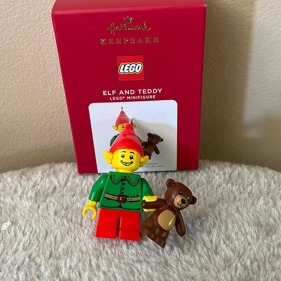 Hallmark | Holiday | Hallmark Keepsake 22 Lego Elf And Teddy Ornament ...